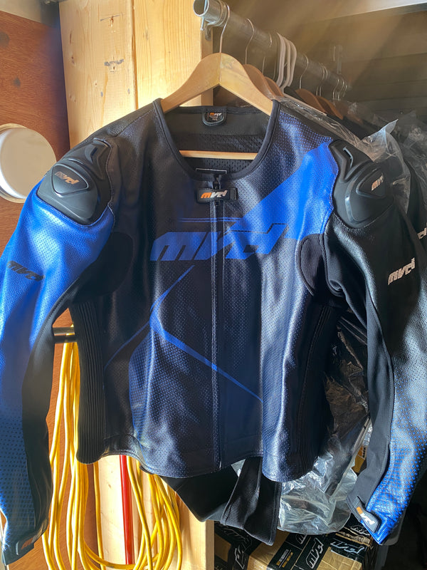 MVD Racewear Excelerator Supermoto Jacket Blue - MVD USA